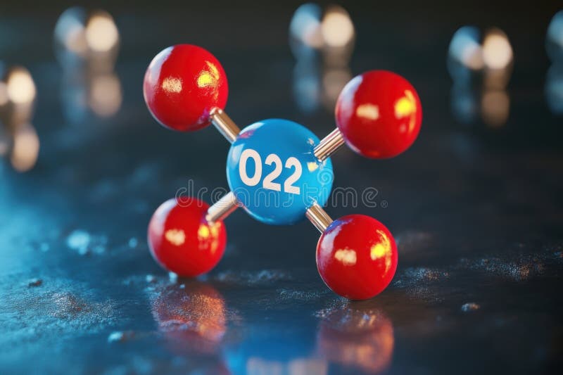 Molecular Representation of Chemical Compound Stock Photo - Image of ...