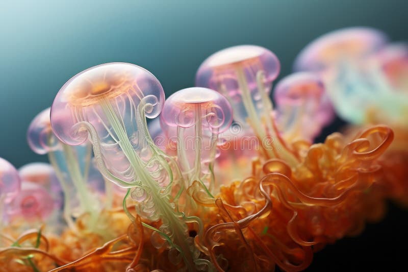 Molecular Shapes Seen Under Microscope Stock Illustration ...