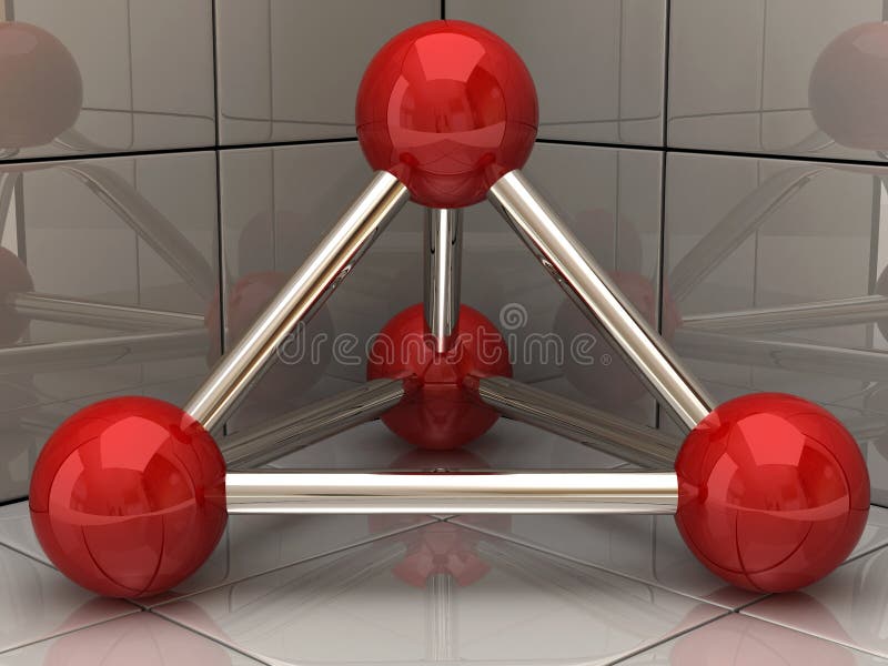Molecular Structure stock illustration. Illustration of model - 13042574