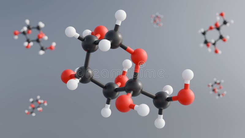 Molecular Structure of Allulose Molecules Stock Illustration ...