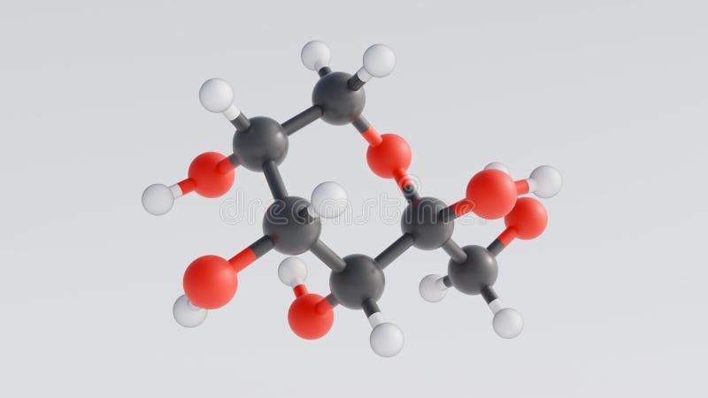 Molecular Structure of Allulose Molecules Stock Illustration ...