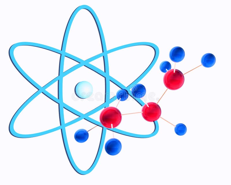 Molecular Structure and Atom Stock Illustration - Illustration of ...