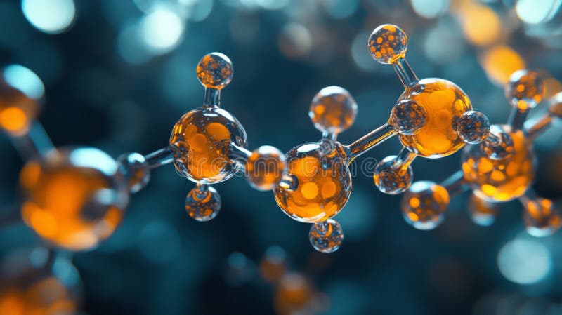 Molecular Structure Atoms Bonds Science Chemistry Stock Illustration ...