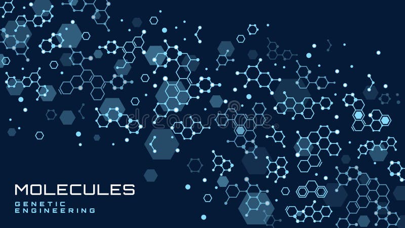 Molecular Pattern Background Stock Vector - Illustration of abstract ...