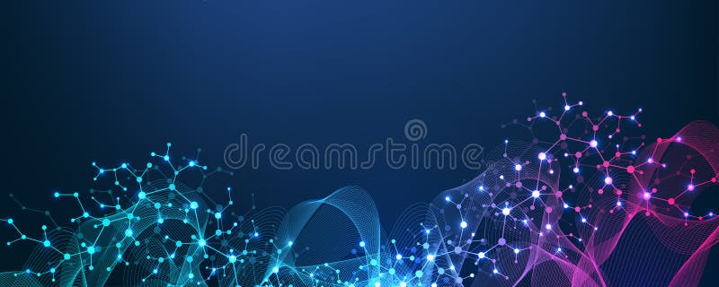 Molecular Structure Background. Science Template Wallpaper or Banner ...