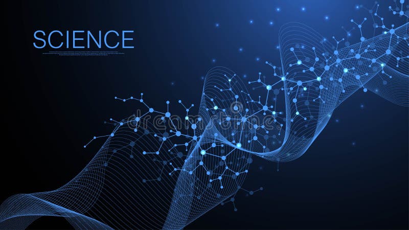 Molecular Structure Background. Science Template Wallpaper or Banner ...