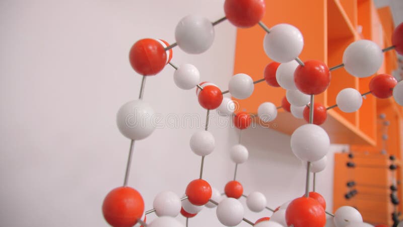Molecular Structure of Beads and Wire in Chemistry Class Stock Video ...