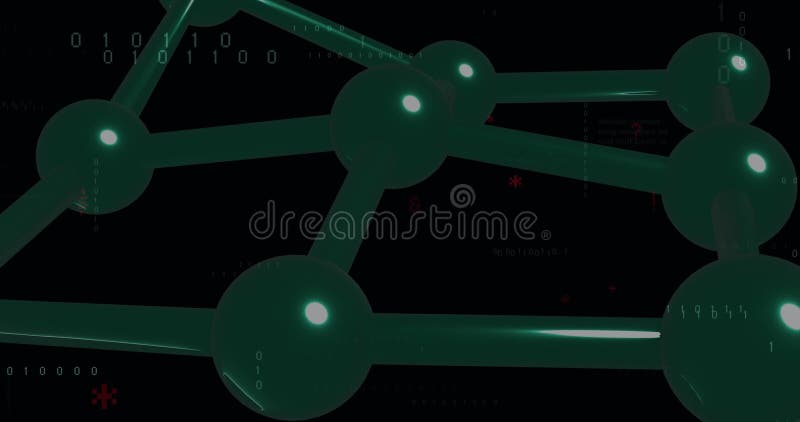 Molecular Structure and Binary Coding, Scientific Data Processing Animation Stock Footage ...