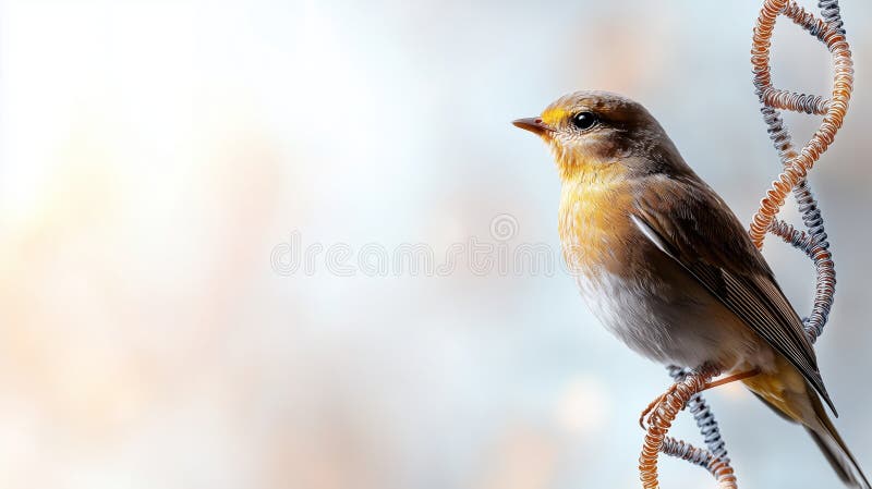 Molecular Structure Bird Side View Illustration Stock Illustration ...