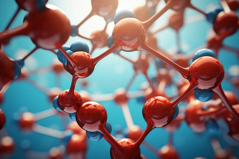Molecular Structure Cell. Generate Ai Stock Photo - Image of chemical ...