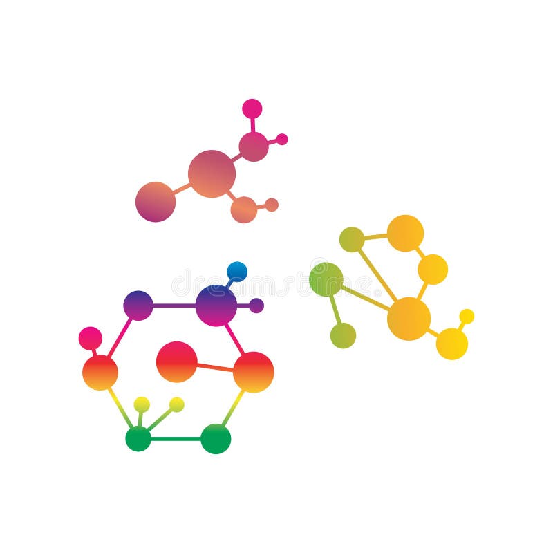 Molecular Structure Chemical Atoms Vector Stock Vector - Illustration ...