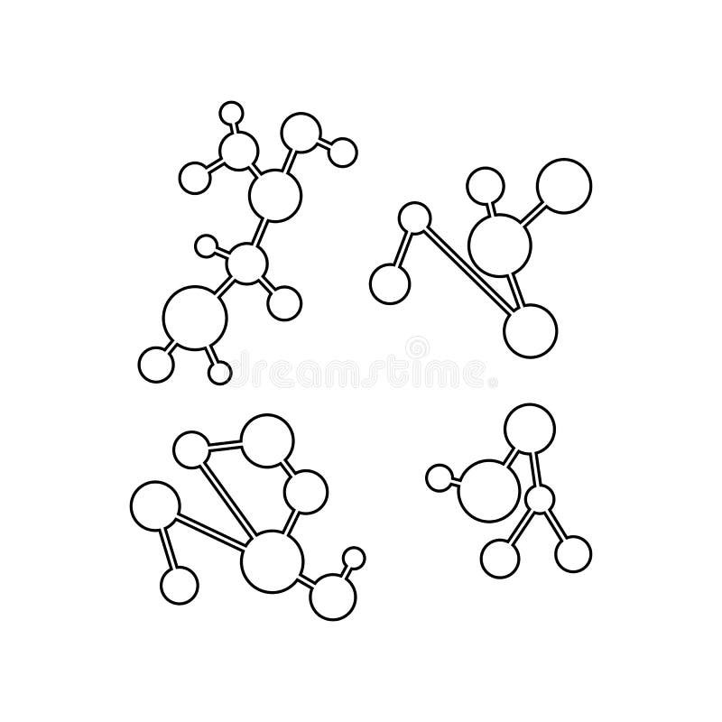 Molecular Structure Chemical Atoms Vector Stock Vector - Illustration ...
