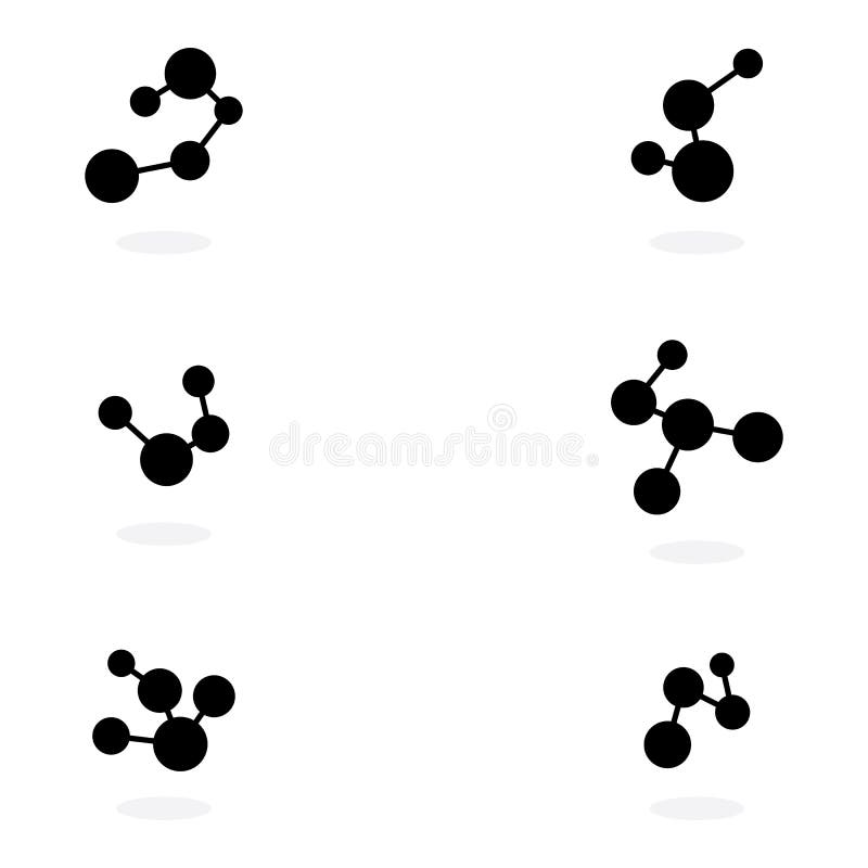 Molecular Structure Chemical Atoms Vector Stock Vector - Illustration ...