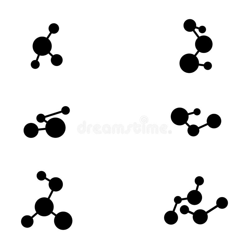 Molecular Structure Chemical Atoms Vector Stock Vector - Illustration ...
