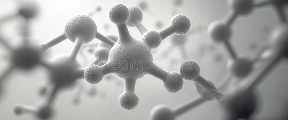 Molecular Structure of a Chemical Compound. Stock Image - Image of ...