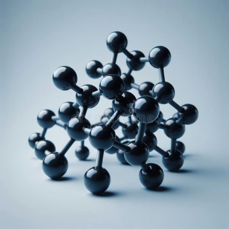 Molecular Structure on a Clean Background. Space for Text. Stock ...