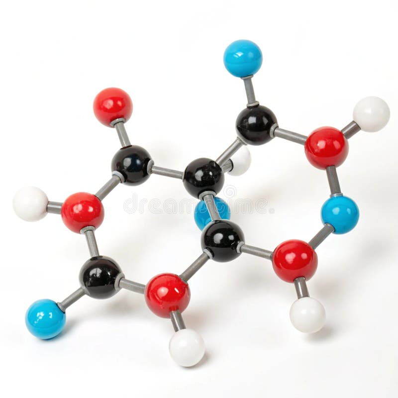 Molecular Structure Concept Isolated on Transparent Background Stock ...