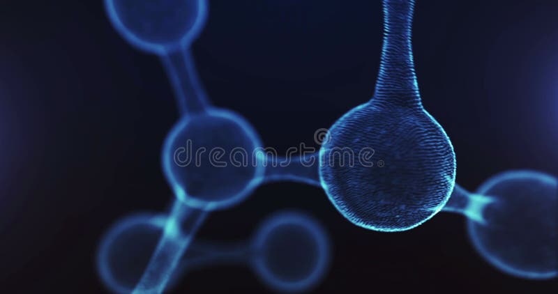 Animated Background of Molecular Structure, Concept of Science ...