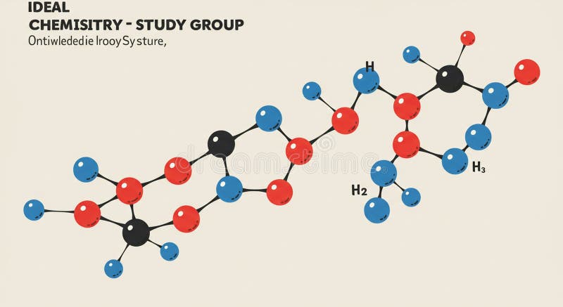 Molecular Structure Diagram Illustrating a Chemical Compound with ...