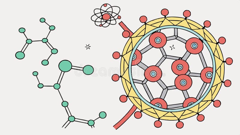 Molecular Structure Diagram, Science Illustration Vector Design ...