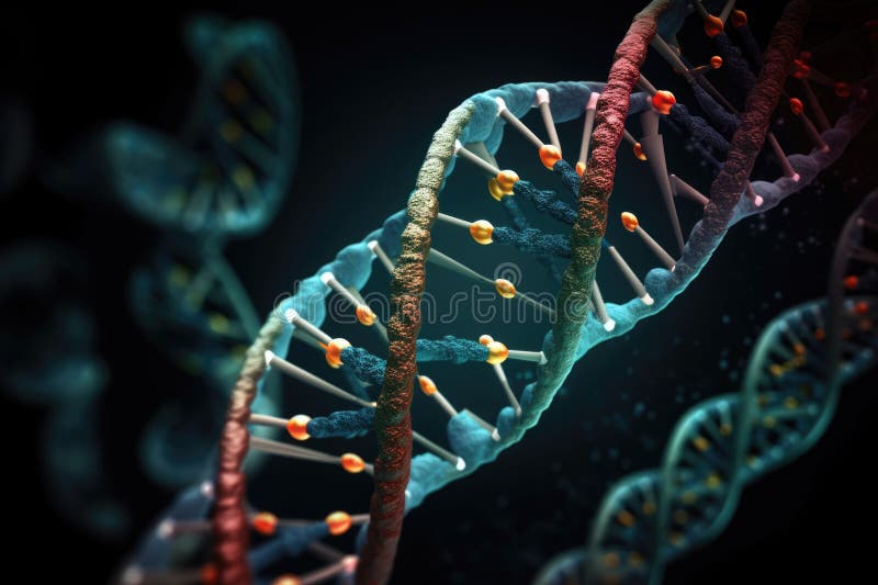 X Chromosomes Structure. Genetics Concept. 3d Rendering,conceptual ...
