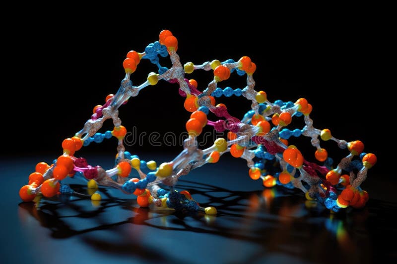 Molecular Structure of Dna Double Helix, with Paired Bases and ...