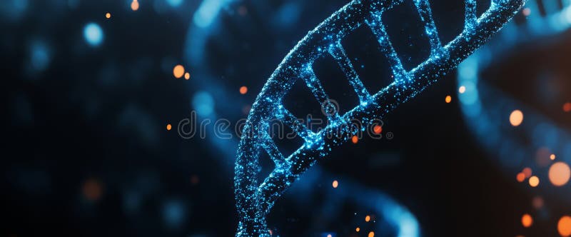 Molecular Structure of DNA. Genetic Engineering of the Future. 3D Illustration Stock ...