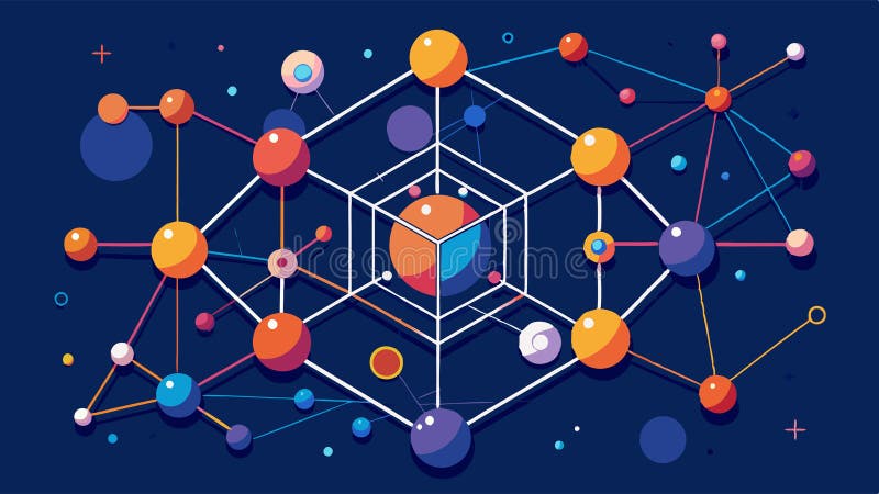 Molecular Structure Form Lines, Triangles and Particle Style Design. Illustration Vector Stock ...