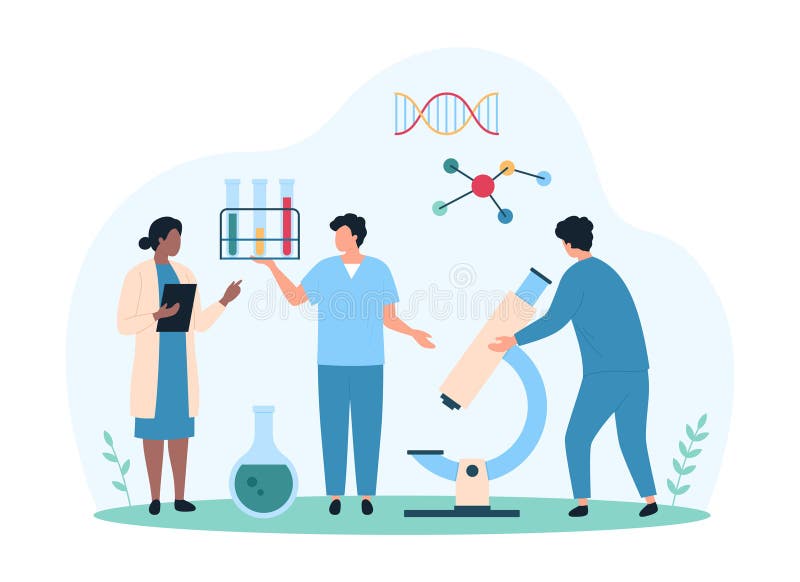 Molecular Structure and Formula Research in Laboratory, Chemistry Class ...