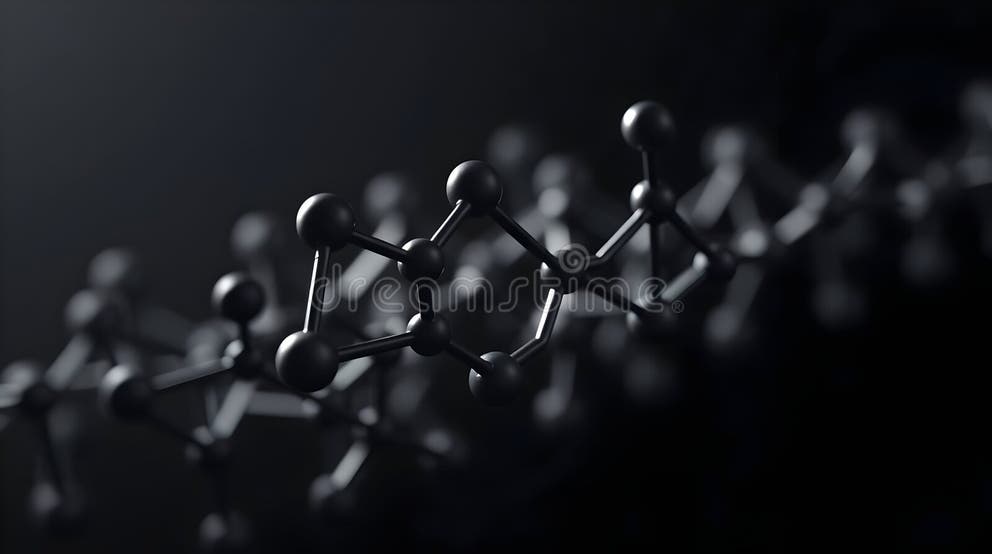 Molecular Structure - a Glimpse into the Building Blocks of Matter Stock Illustration ...