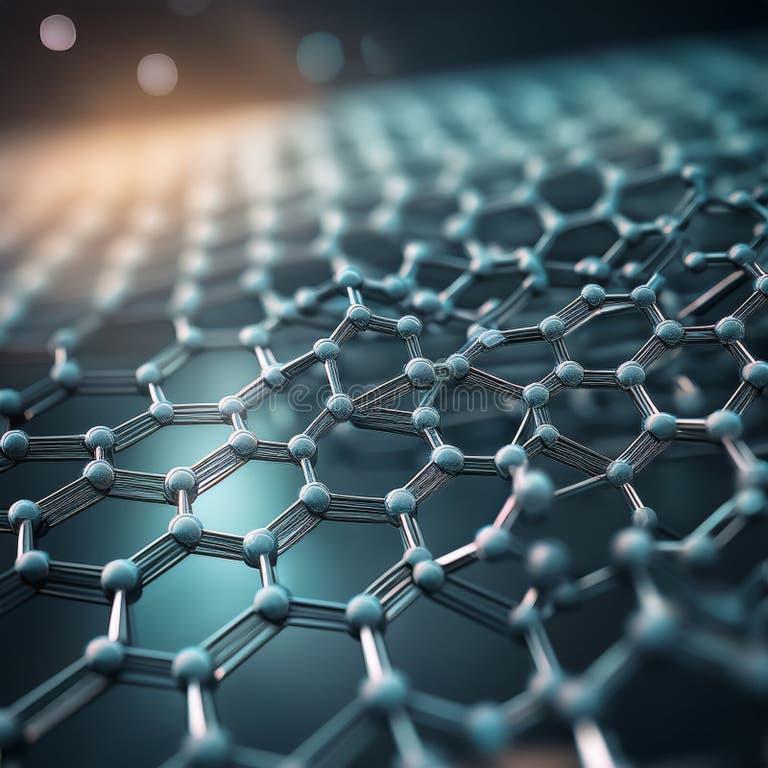 Molecular Structure of Graphene, New Material, Illustration Stock ...