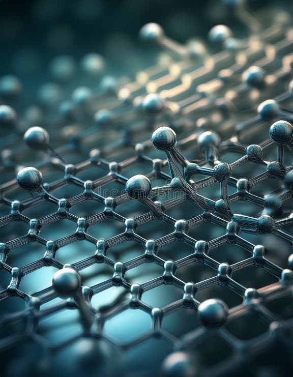 Molecular Structure of Graphene, New Material, Illustration Stock ...