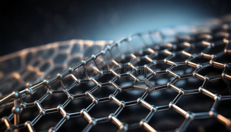 Molecular Structure of Graphene, New Material, Illustration Stock ...