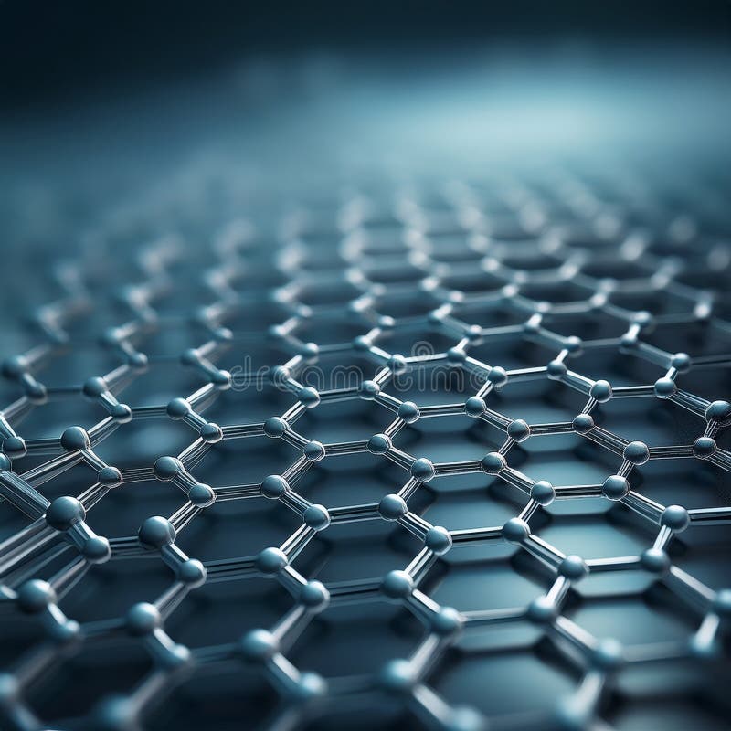 Molecular Structure of Graphene, New Material, Illustration Stock ...