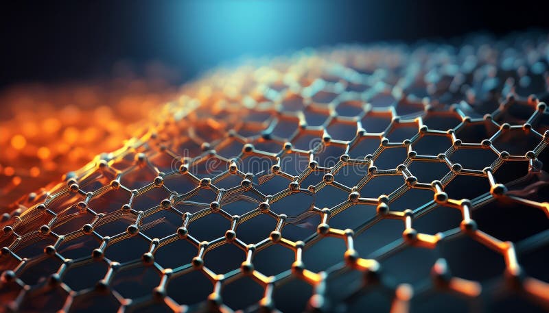 Molecular Structure of Graphene, New Material, Illustration Stock ...