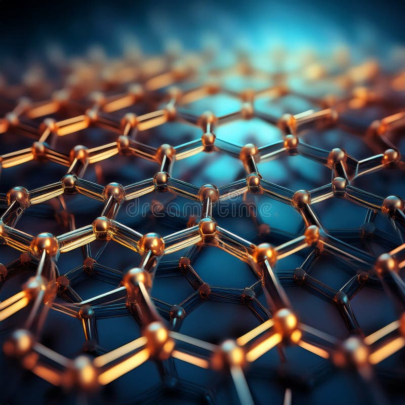 Molecular Structure of Graphene, New Material, Illustration Stock ...