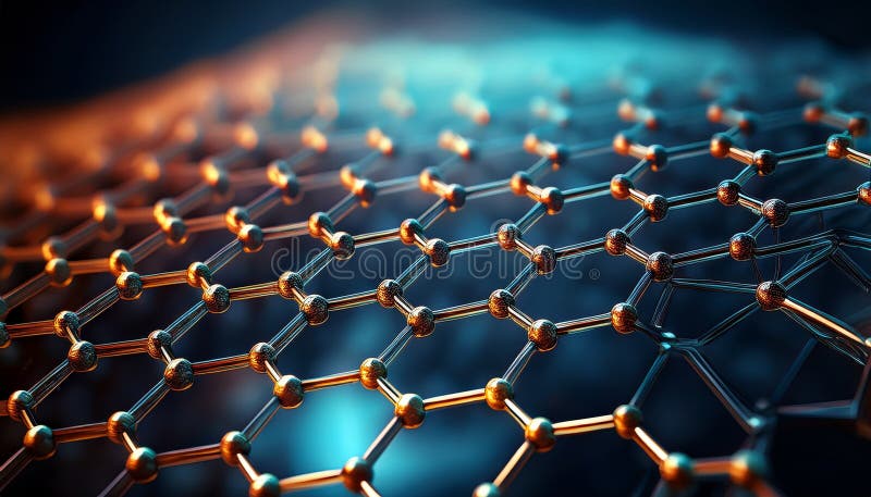 Molecular Structure of Graphene, New Material, Illustration Stock ...