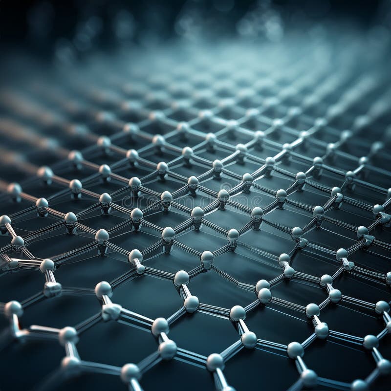 Molecular Structure of Graphene, New Material, Illustration Stock ...