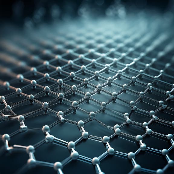 Molecular Structure of Graphene, New Material, Illustration Stock ...