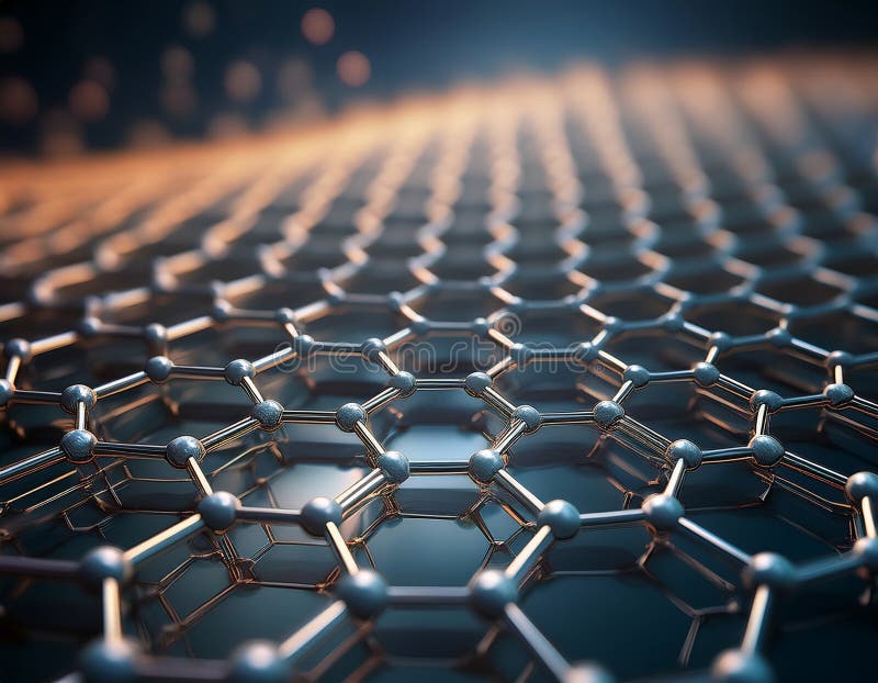 Molecular Structure of Graphene, New Material, Illustration Stock ...
