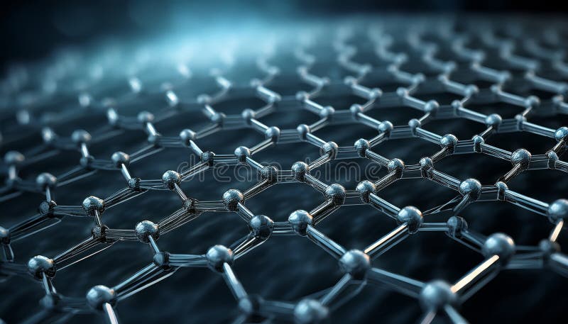 Molecular Structure of Graphene, New Material, Illustration Stock ...