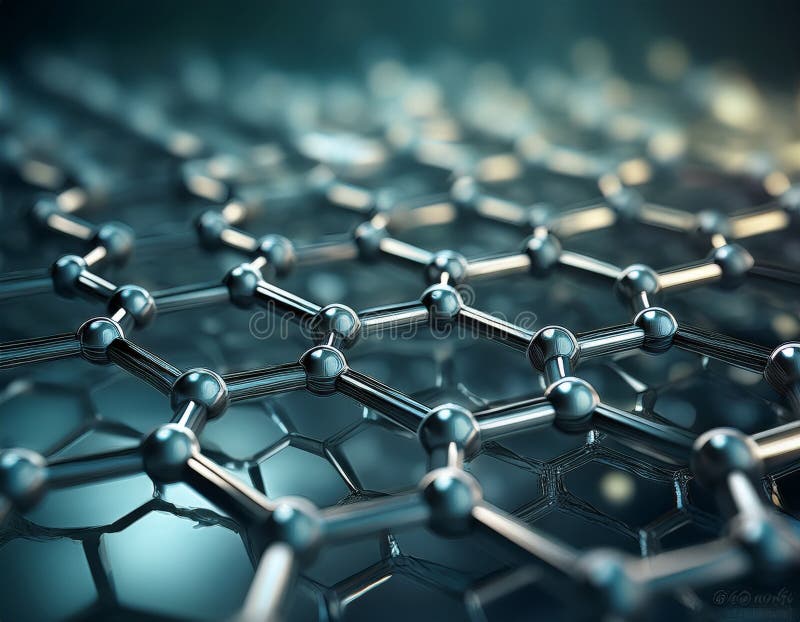 Molecular Structure of Graphene, New Material, Illustration Stock ...