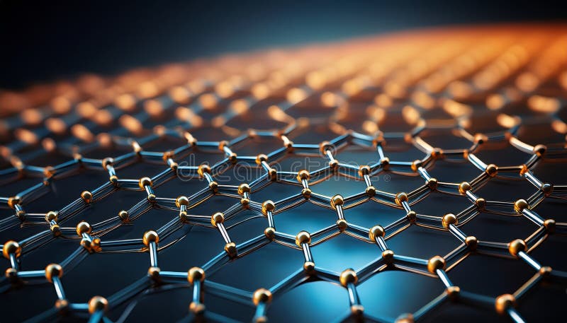 Molecular Structure of Graphene, New Material, Illustration Stock ...