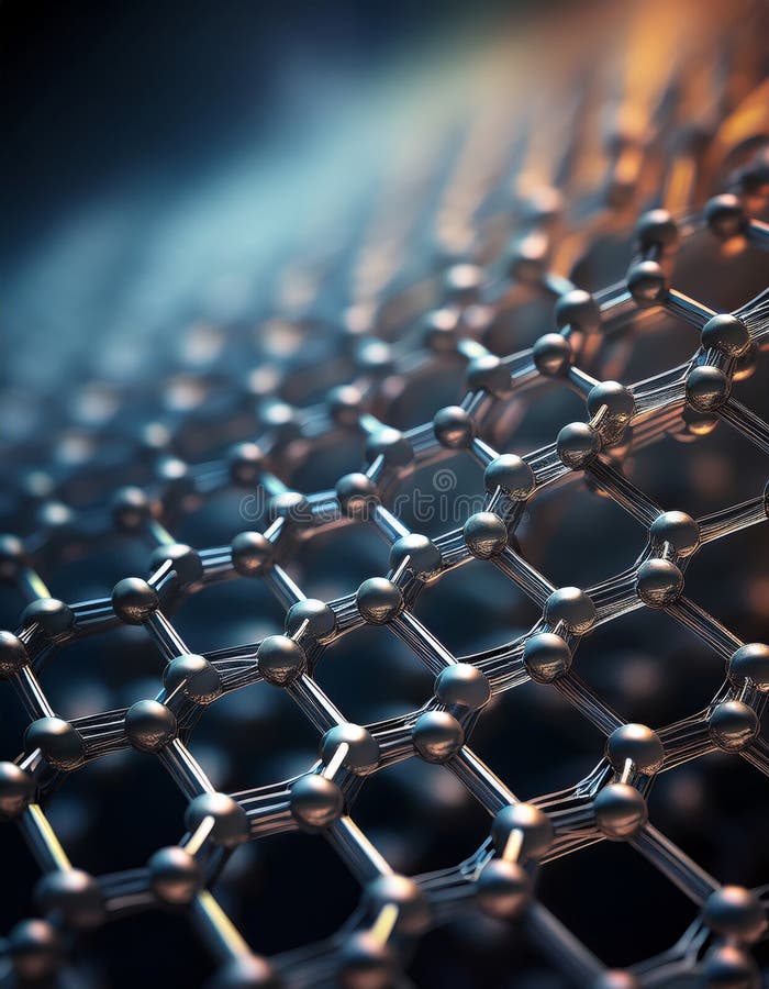 Molecular Structure of Graphene, New Material, Illustration Stock ...