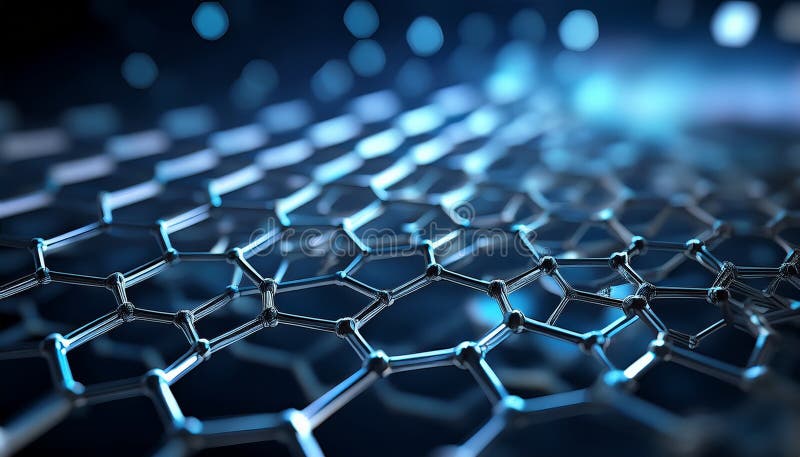 Molecular Structure of Graphene, New Material, Illustration Stock ...
