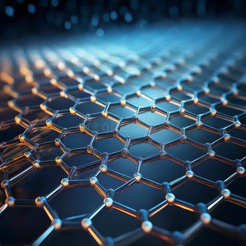 Molecular Structure of Graphene, New Material, Illustration Stock ...