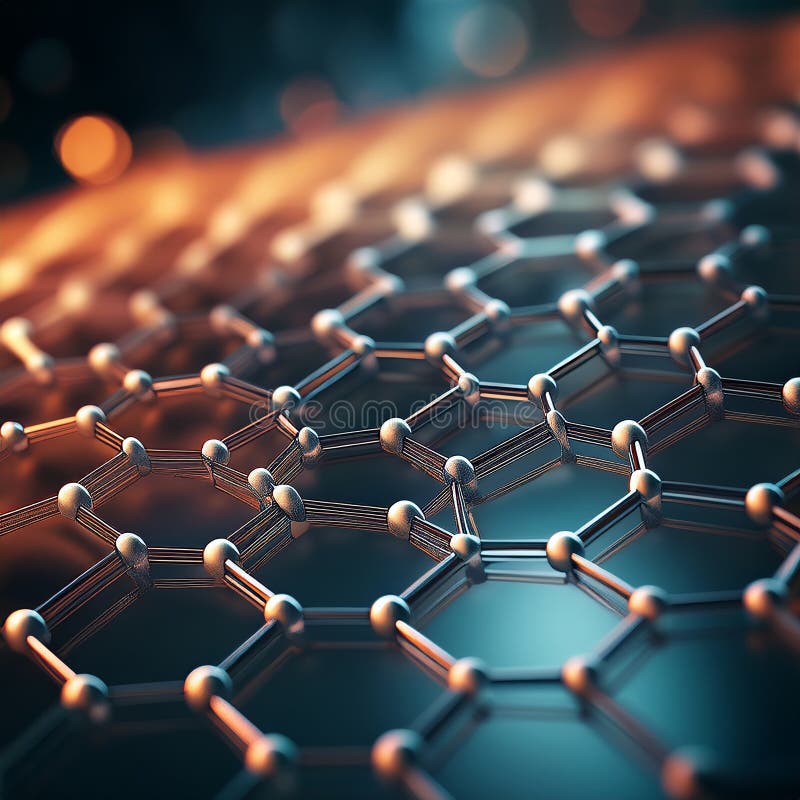 Molecular Structure of Graphene, New Material, Illustration Stock ...