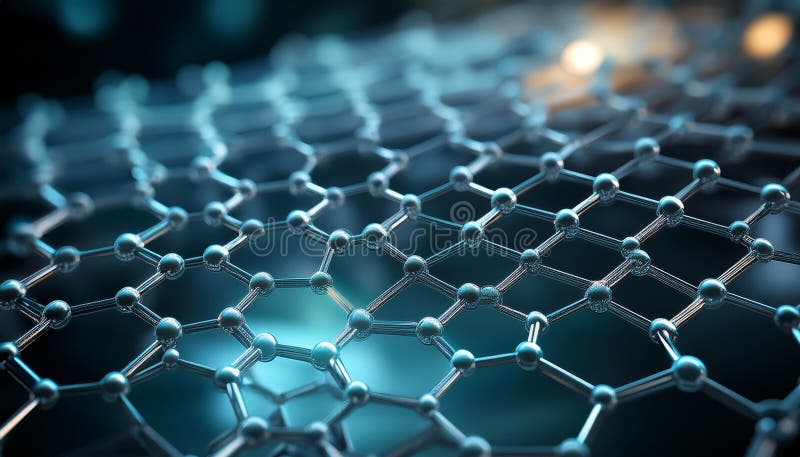Molecular Structure of Graphene, New Material, Illustration Stock ...