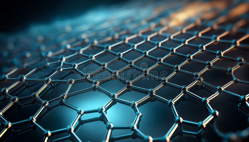 Molecular Structure of Graphene, New Material, Illustration Stock ...