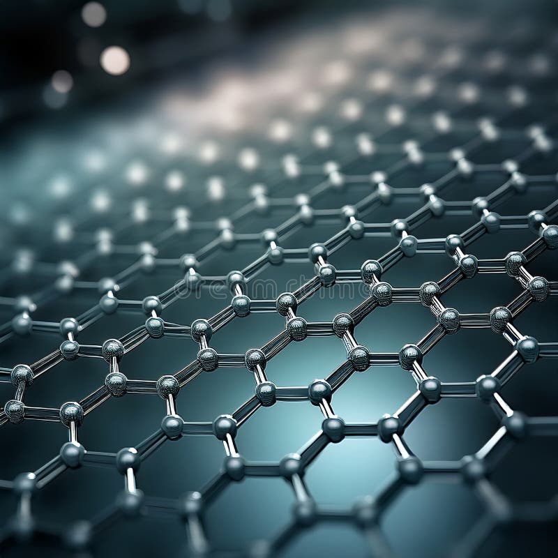 Molecular Structure of Graphene, New Material, Illustration Stock ...